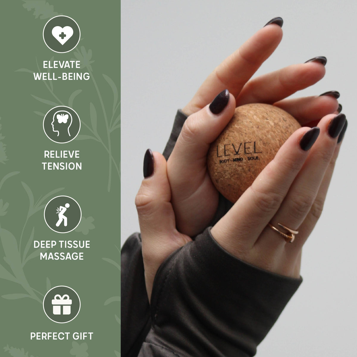 Cork Massage Ball | LEVEL Wellbeing – SMUG.