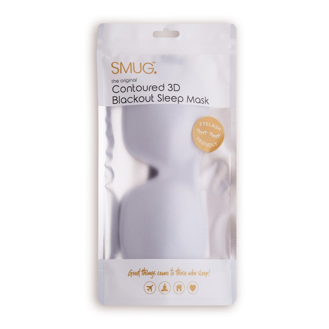 Contoured 3D Blackout Sleep Mask | Grey | SMUG.