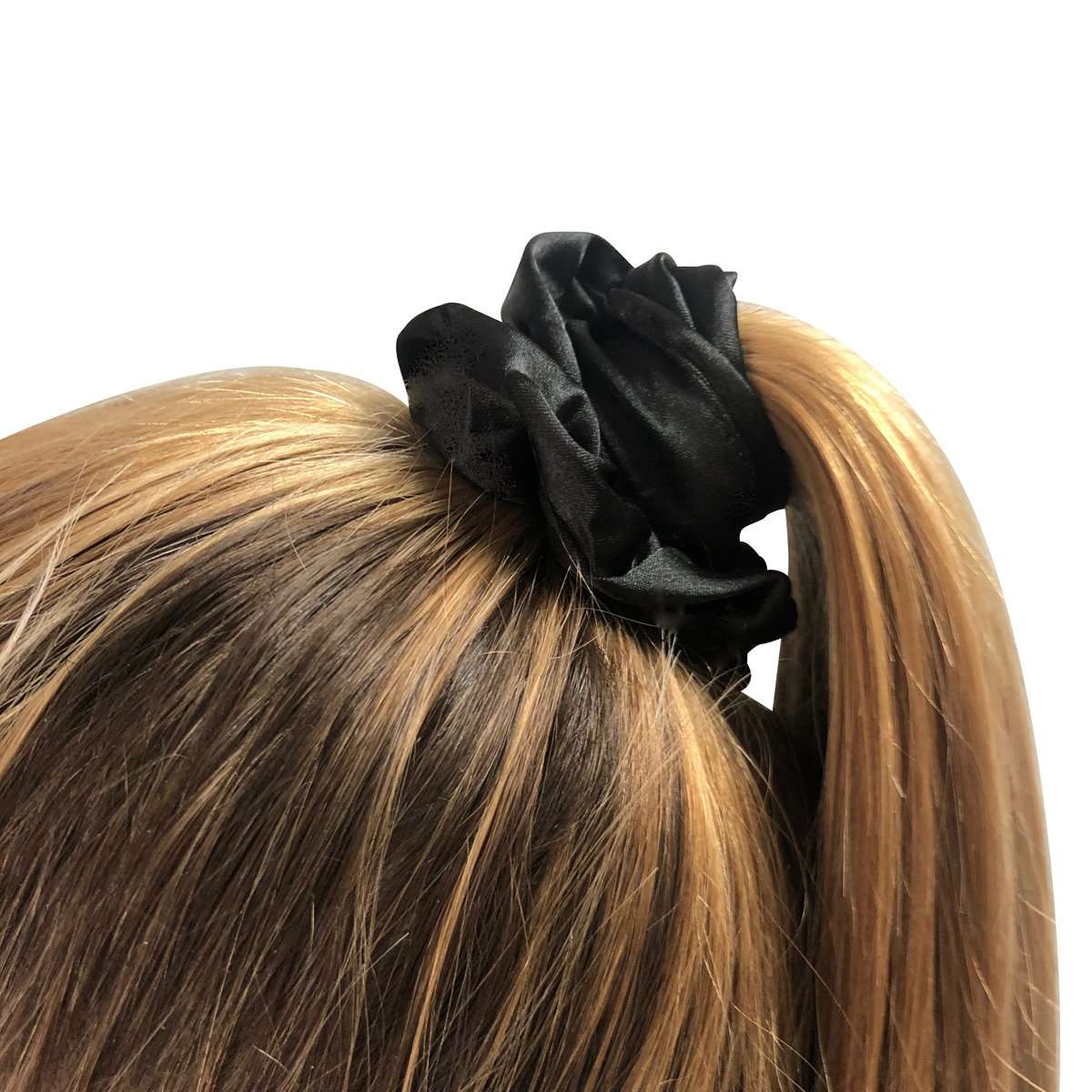 Black hair scrunchie store